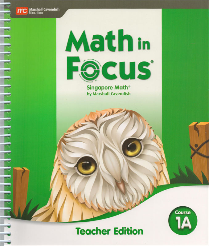 Math in Focus 2020 Teacher Edition Course 1A