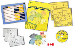 Math Card Games Kit with AL Abacus Standard & DVD - Can