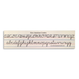 New American Cursive Desk Strips