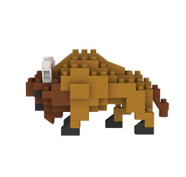 Mini Building Blocks Magnet: Bison (97 pieces)