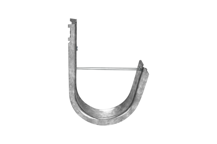 J-hook | Wall Mount with Retaining Clip | 4" | 25 Pack