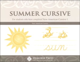 Memoria Press Summer Cursive Workbook