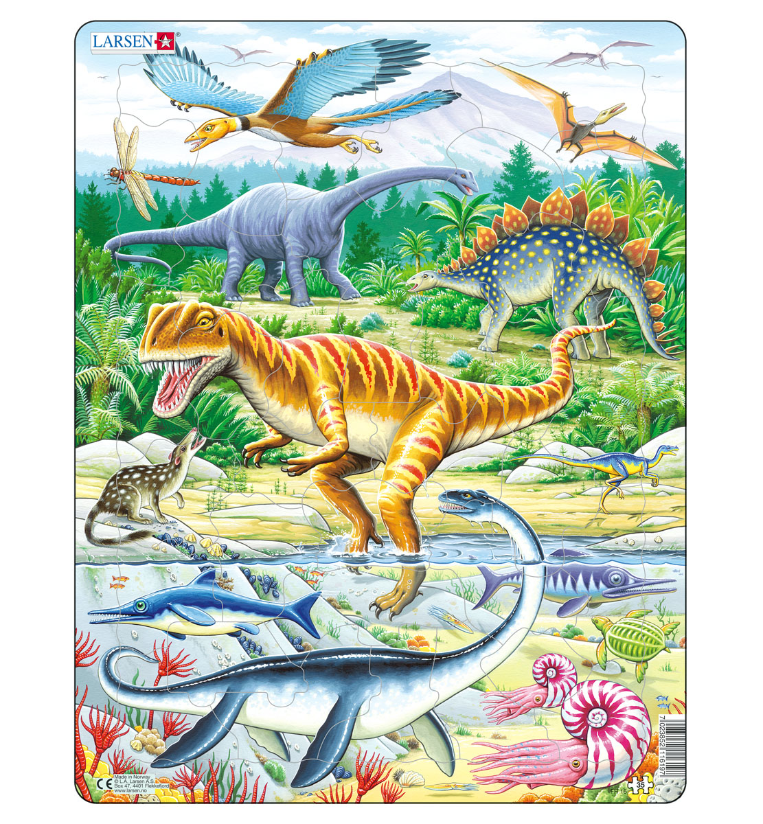 Dinosaurs Puzzle (35 pieces)
