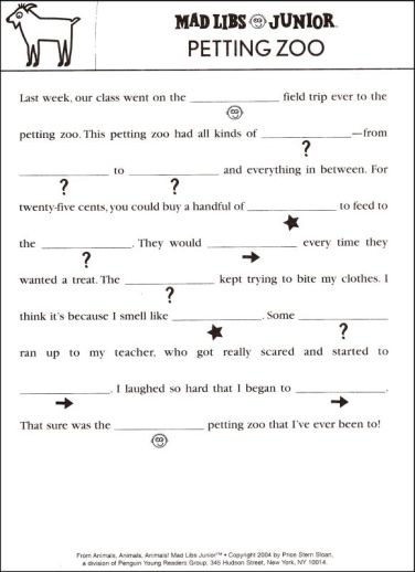 Imprimibles De Mad Libs Jr Spring Ad Libs Word Games | Woo! Jr. Kids