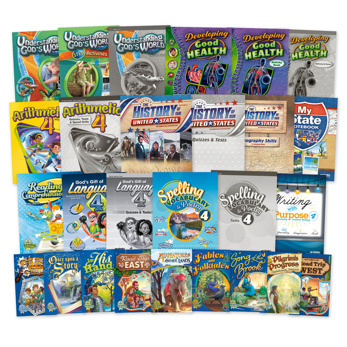 Abeka Grade 4 Child Kit - Revised (Bound)