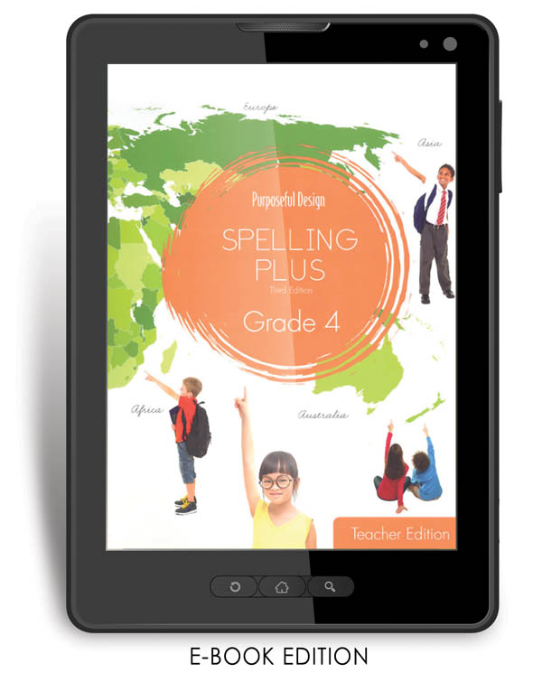 Purposeful Design Spelling Plus - Grade 4 Teacher Edition E-Book 1-year ...
