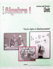 Christian Light Algebra I LightUnit 1 Sunrise Edition