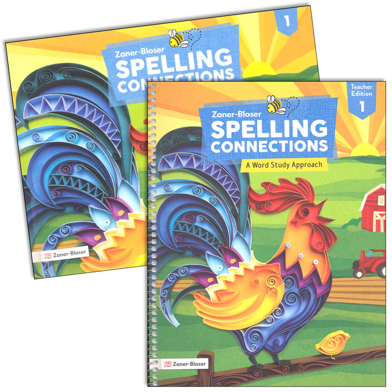 ZB Spelling Connections Grade 1 Home School Bundle (2022)