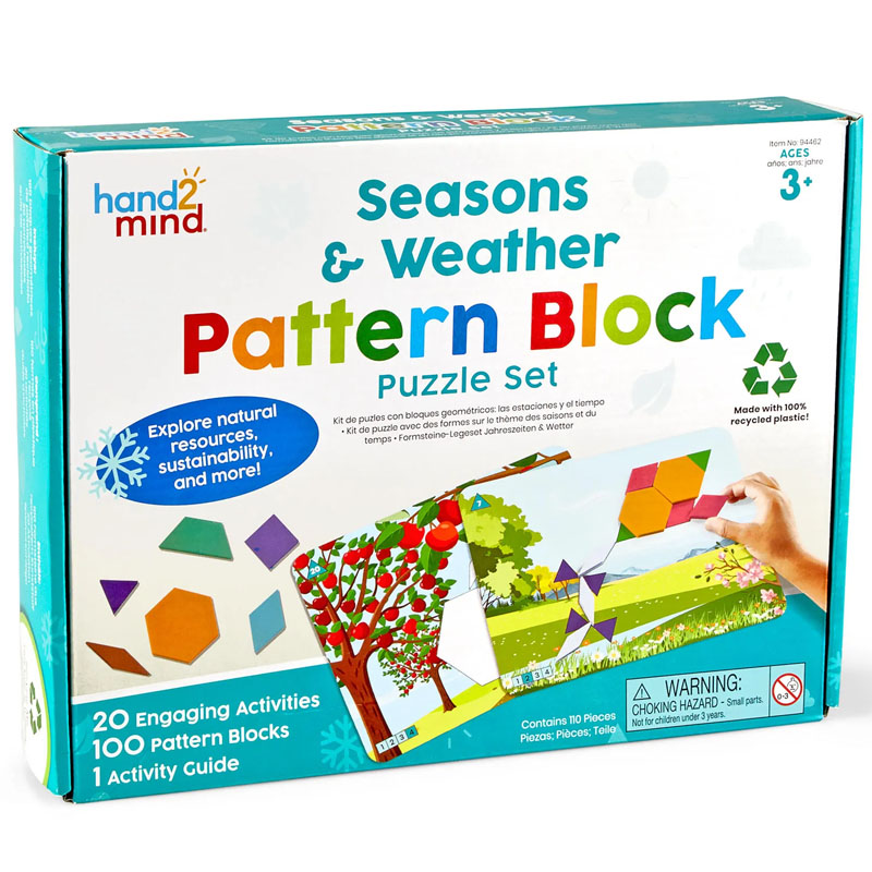 Seasons & Weather Pattern Block Puzzle Set