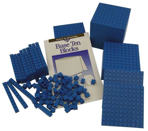 Interlocking Base Ten Starter Set - Blue