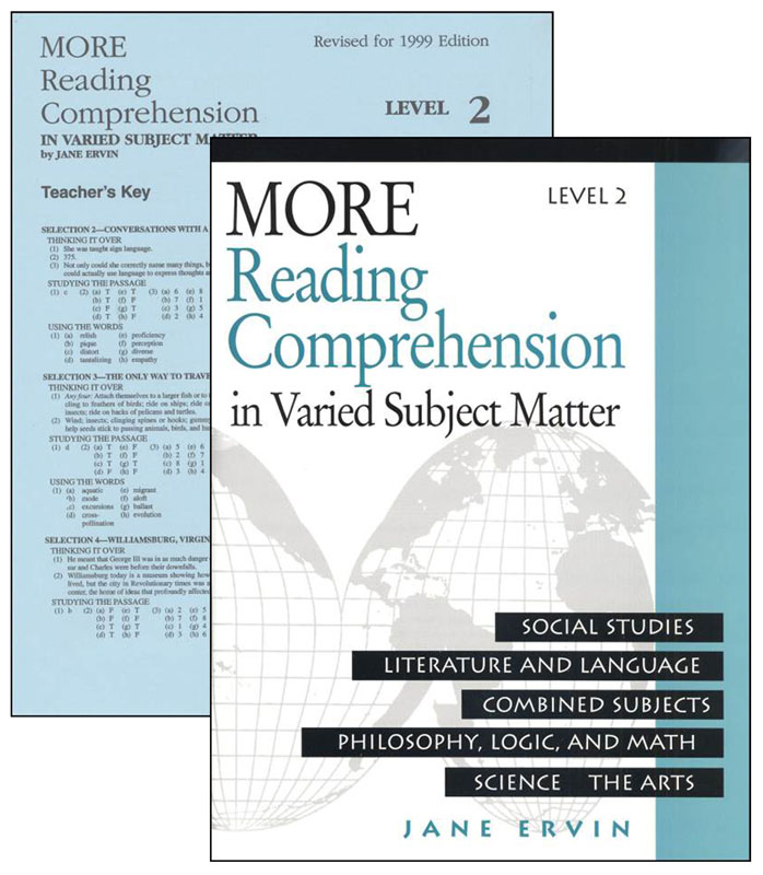 Jane Ervin More Reading Comprehension Set Level 2