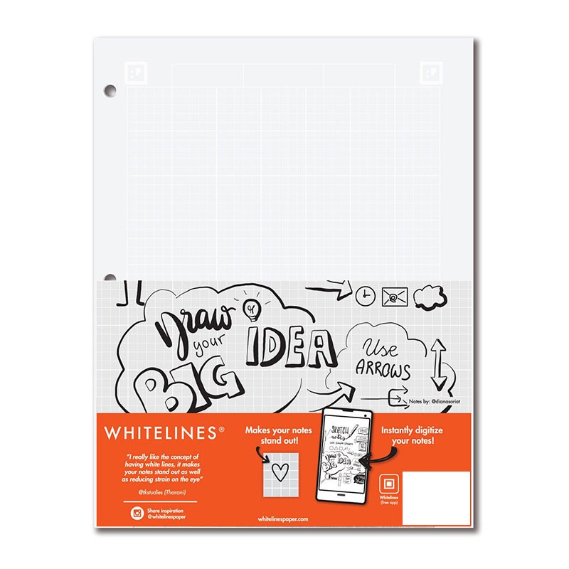 Whitelines Engineering Computation Pad - 80 sheets (8 1/2" x 11")