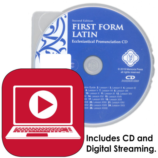First Form Latin Ecclesiastical Pronunciation Audio Streaming & CD ...