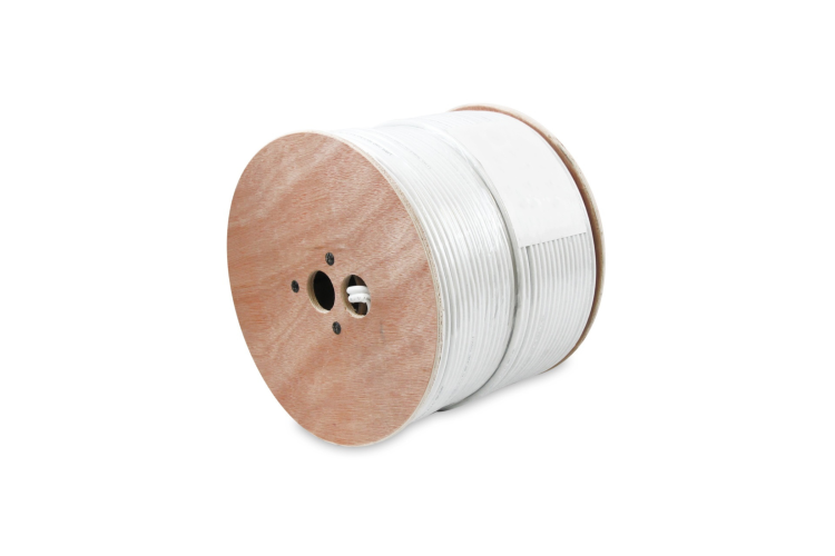 RG59 + 18/2 Siamese CMP Cable | White | 1000 ft