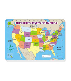 U.S. Map - Labeled (Jumbo Map Pads)