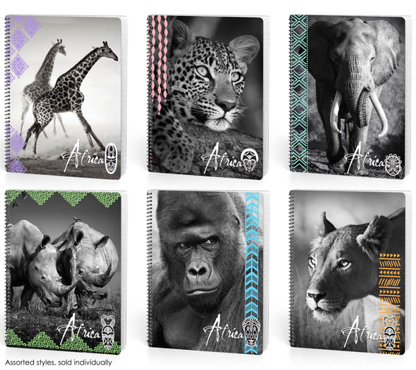 Africa Alive 70 Sheet Dimensional Wide Ruled Notebook