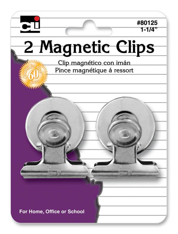 Magnetic Spring Clips 1 1/4" (Set of 2)