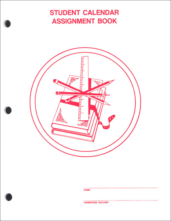 Middle School Non-Dated Assignment Book