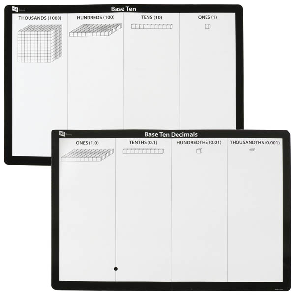 Base Ten Write 'n' Wipe Mat