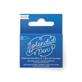 Splendid Fountain Pen Ink Refills - Blue (set of 5)