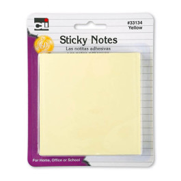 Sticky Notes: Yellow 3 x 3 4 pads/50 Sheets