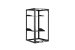 20U | Wall-Mount 4-Post Open Frame Rack | Side Mount | Floor-Standing w ...