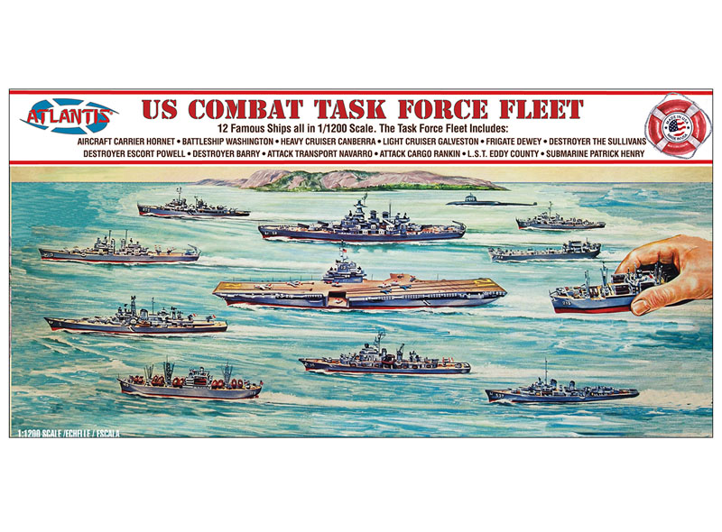 US Navy Task Force Set 12 Different Ships