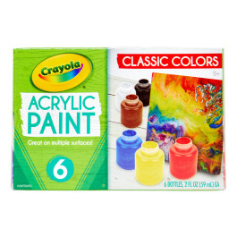 Acrylic Paint Set, Bold, 2 oz. - 6 count