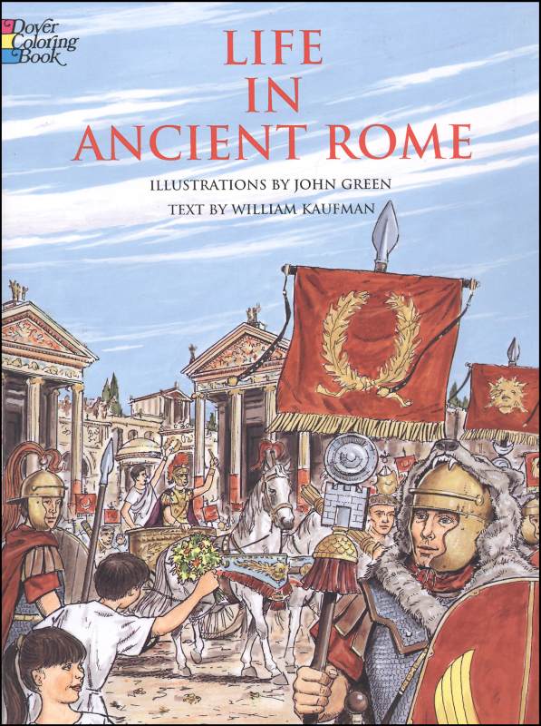 Life in Ancient Rome Coloring Book