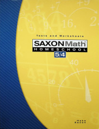 Saxon Math 5/4 Homeschool Tests and Worksheets (3rd Edition)