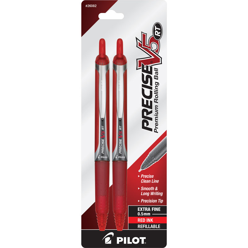 Precise V5 Extra Fine Point Pen - Red