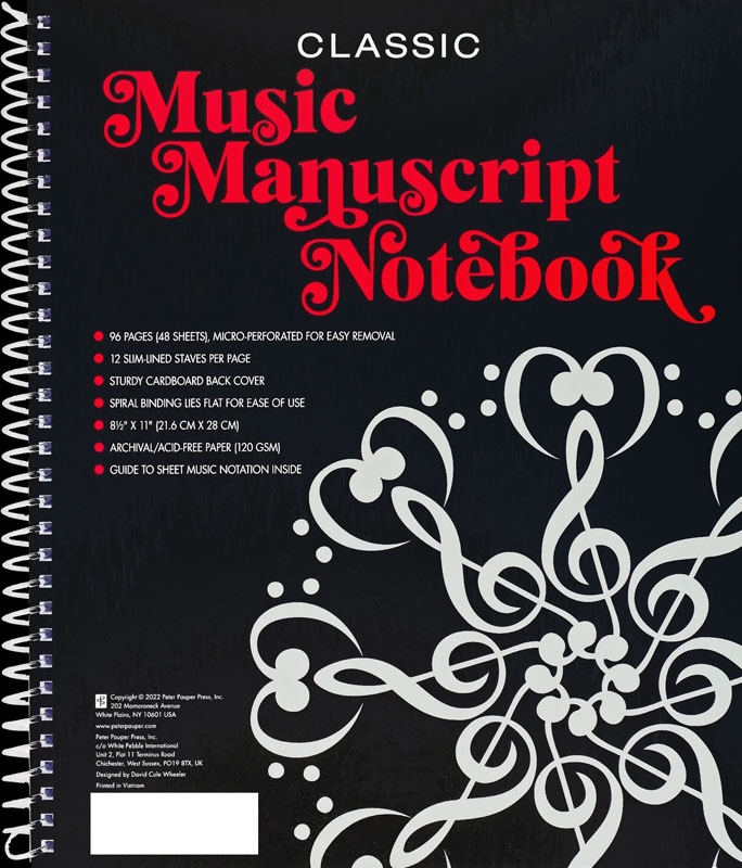 Music Manuscript Notebook