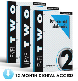 Developmental Math: Level 2 E-Book Set | Addition: Concepts and Basic ...