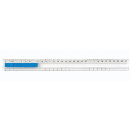 Clear-View Number Track Rule