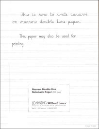 Narrow Double Line Notebook Paper - 100 Sheets