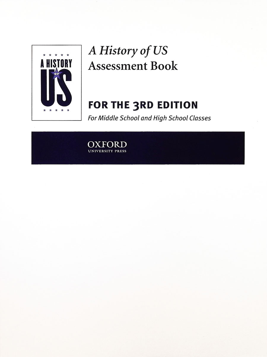 History of US Assessment Book 3rd Edition Revised