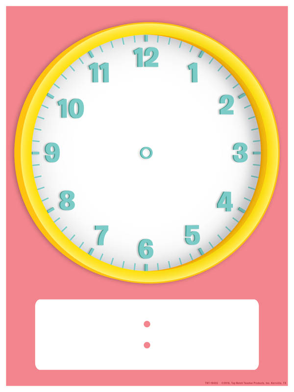 Magnetic Clock Face Chart - Small (2 piece set)