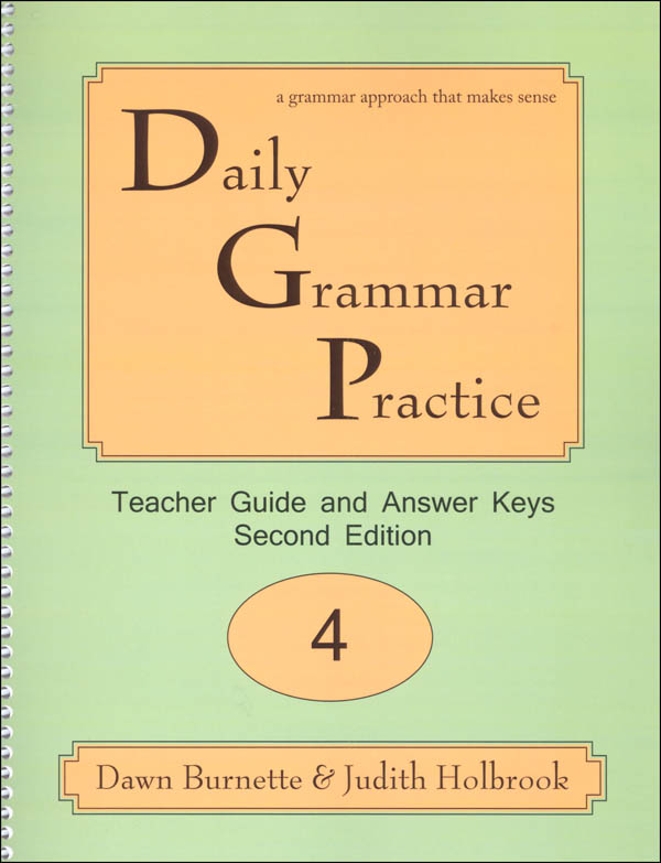 Daily Grammar Practice Teacher Guide Grade 4