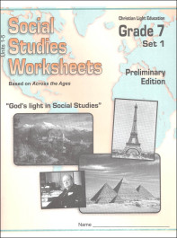 Social Studies 700 Across the Ages Student Worksheets 1