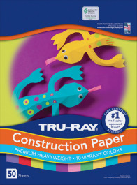 Construction Paper Fade-Resistant 9 x 12 Bright Colors
