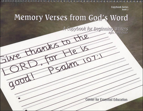 Memory Verses from God's Word - Book 1 (Scripture-Based Copybooks)