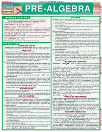 Pre-Algebra Quick Study