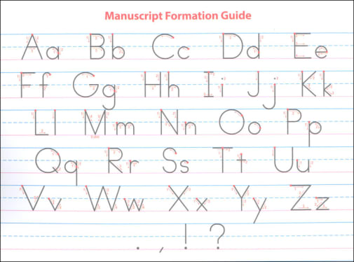 Printable Manuscript Alphabet