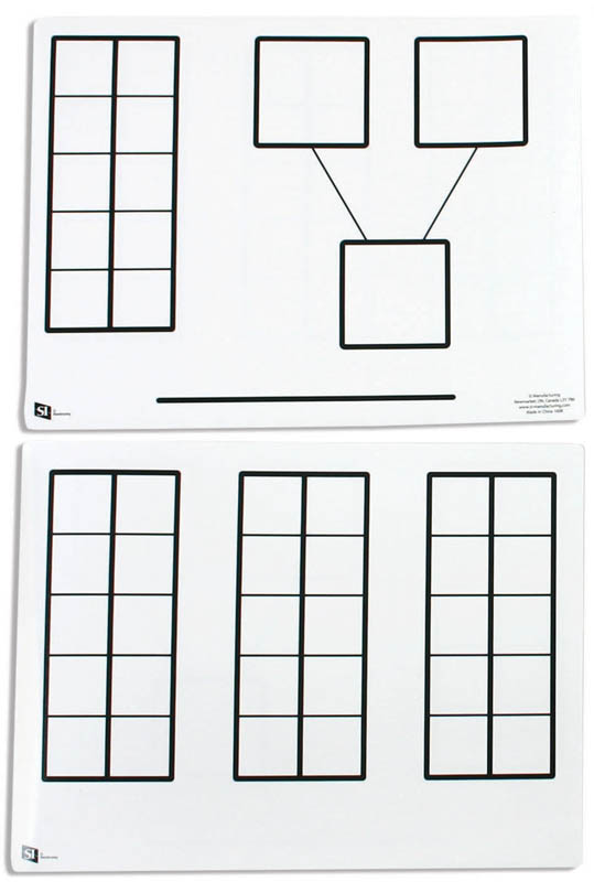 Ten Frames/Number Bond Dry Erase Board
