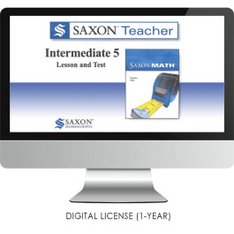 Saxon Math Homeschool Intermediate Teacher Digital License 1 Year ...