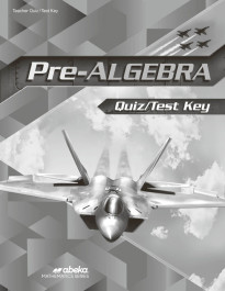 Pre-Algebra Quiz and Test Key (Revised)