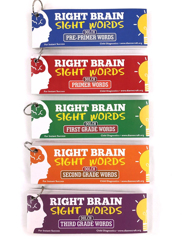 Right Brain Dolch 220 Sight Words Package