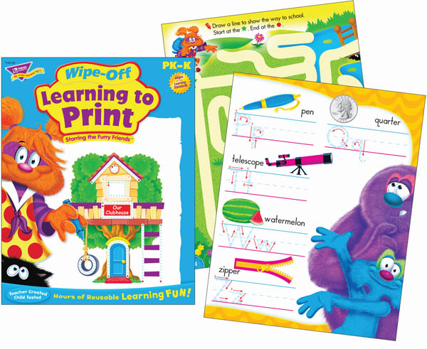 Learning to Print Wipe-Off Book