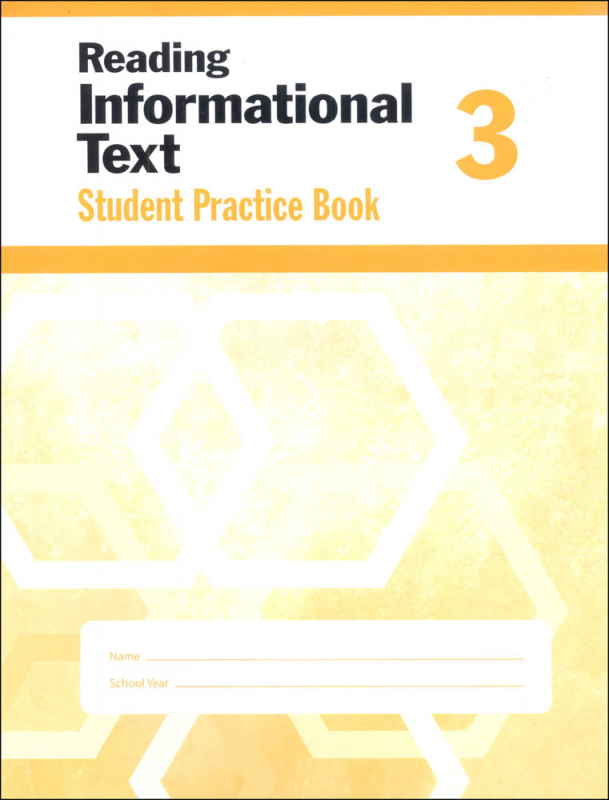Reading Informational Text Grade 3 - Individual Student Workbook