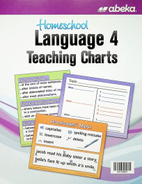 Language Arts 4 Homeschool Teaching Charts - Revised